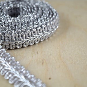 5/8" Metallic Gold or Silver French Gimp 2 YARDS Decorative Braid Trim ...