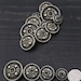 Antique Silver Gothic Shank Button - 4pcs (20-27mm) - Etsy