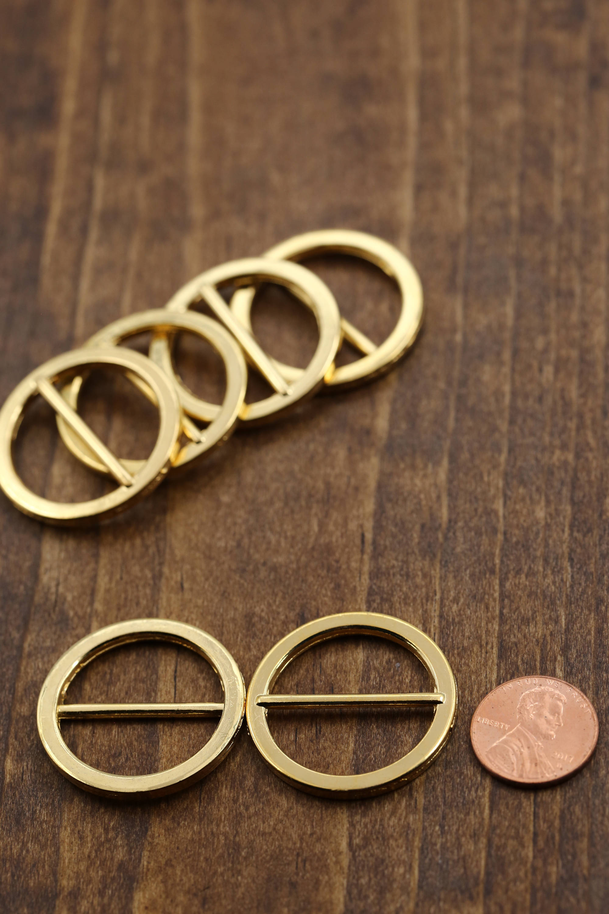 Gold Slider Buckle With Bar in Center. 2pcs Small Gold Buckle - Etsy