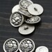 Silver Metal Buttons/ Silver Button/ the Fruit is for Everyone 36L 23mm ...