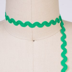 Lively Green Ric Rac Trim: 50 Yards, 8mm Width - Etsy