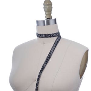 Black and Silver Gimp Trim 2 Yards / Black and Silver Furniture ...