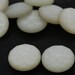 Off White Plastic Button/ 1 Dozen/ Fish Scales Button/ Shank Button ...