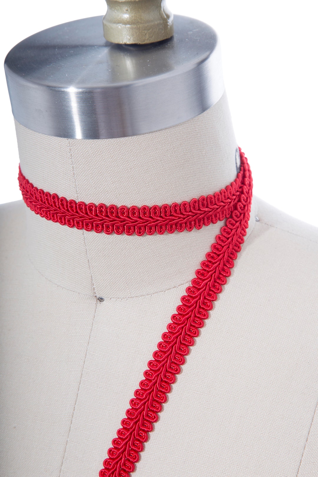 Ruby Red Braided Gimp Trim: Victorian Upholstery, 2 Yards - Etsy
