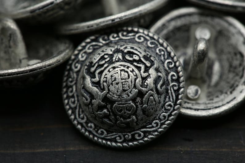 Silver Metal Buttons/ Small Shank Button/ Button for Jewelry/ - Etsy