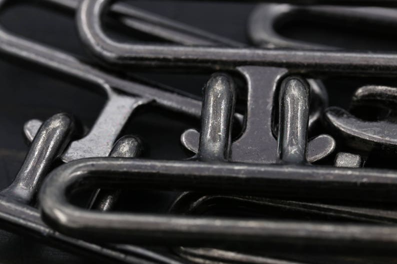 2" Gunmetal Heavy Duty 2 Piece Hook and Eye Style Belt Buckle - Etsy