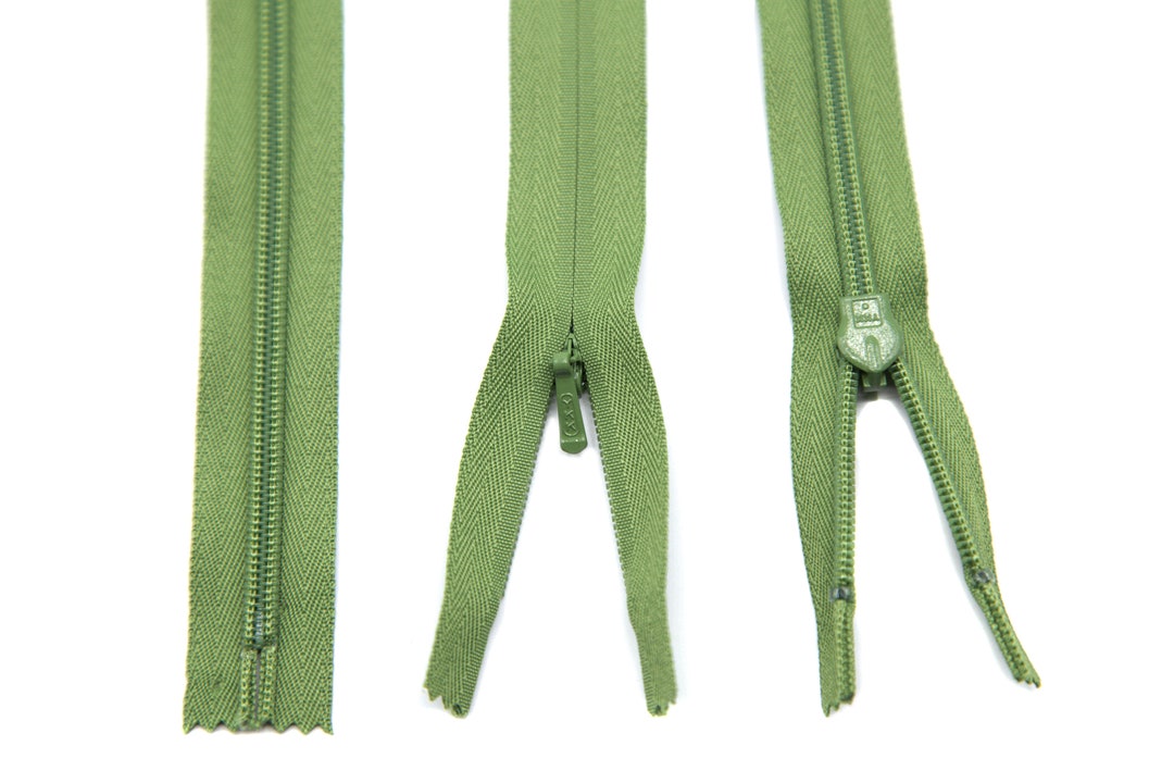 Pear Green Invisible Zipper YKK 24" Zipper for Dresses and Gowns Long ...