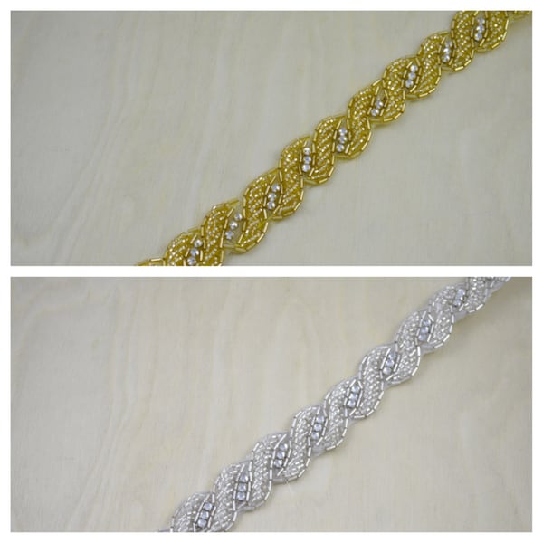 Rhinestone Trim - Etsy