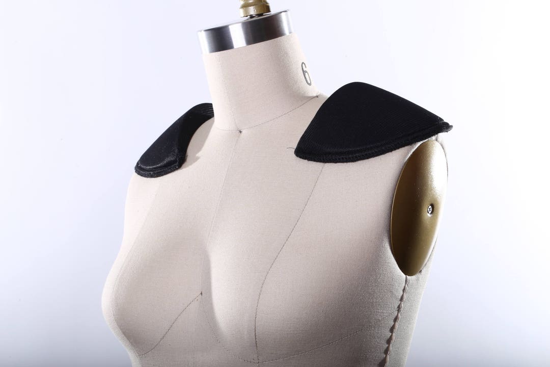 Fabric Covered Shoulder Pads: Black or White, Four Sizes - Etsy
