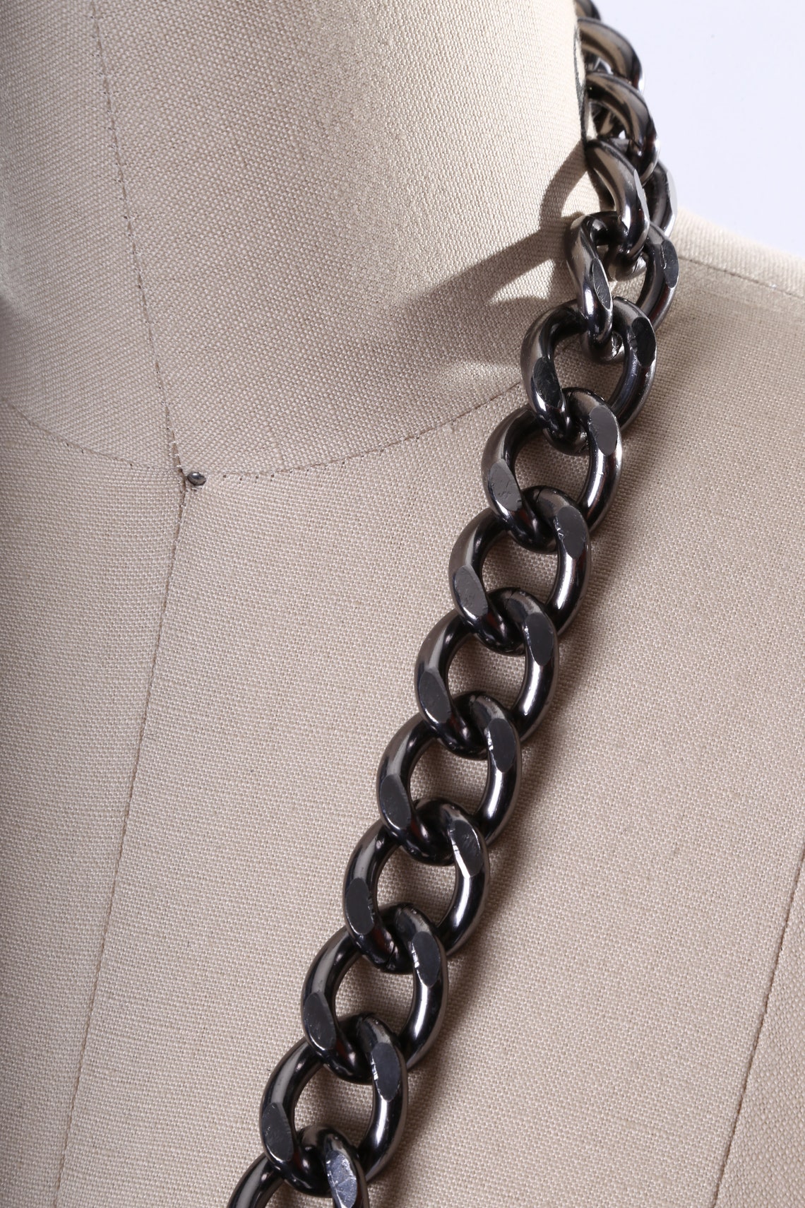 Gunmetal Chain/ Chain Sold by the Yard/ Fashion Chain/ Shiny - Etsy