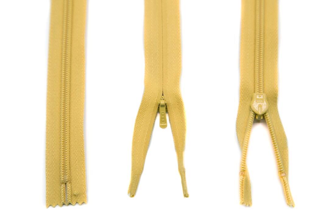 Mustard Yellow YKK Invisible Zipper: #3 Dress Zipper, 25" - Etsy