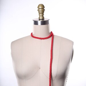 Red Satin Rope Trim. Red Silky Rope Tape/ Satin Rope Tape/ Red Satin ...