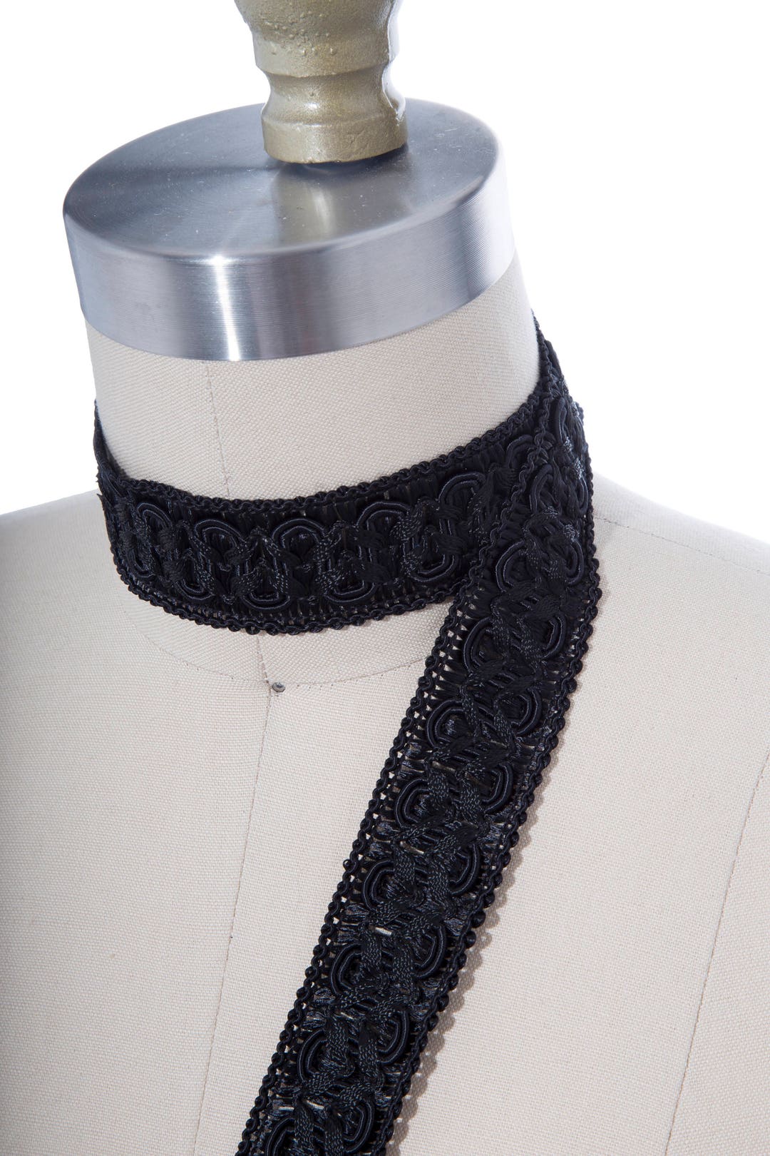 Black French Gimp Braid Trim: Soft Satin Upholstery Border (1.5 Inch ...