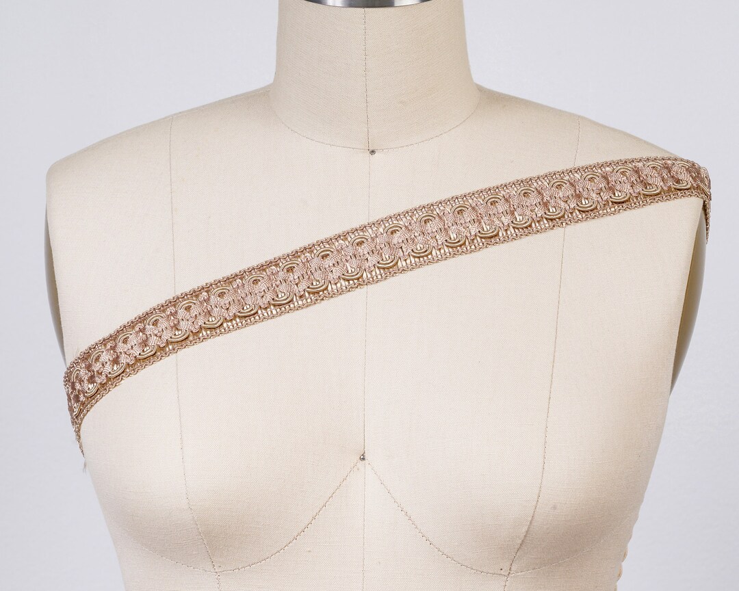 Beige Gimp Trim / Camel Gimp Trim for Upholstery Projects, Roman Drapes ...