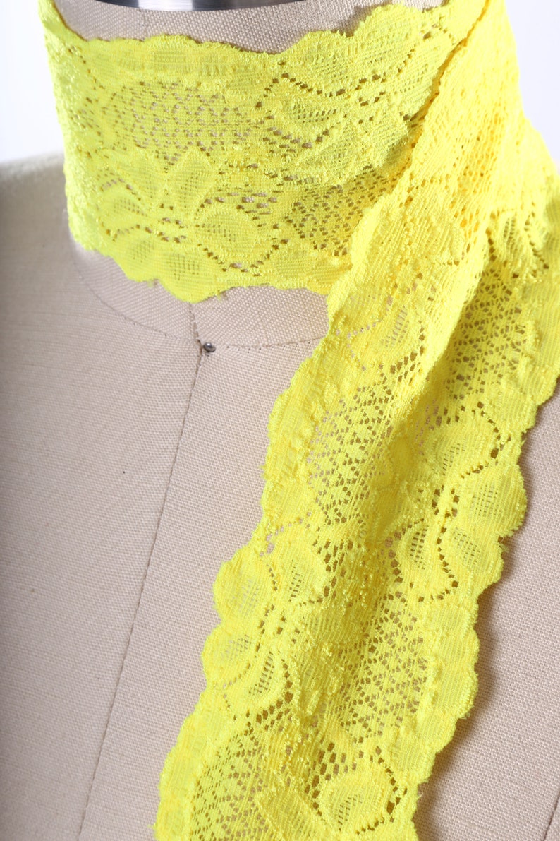 Neon Green Stretch Lace Neon Yellow Stretch Lace Highlighter - Etsy