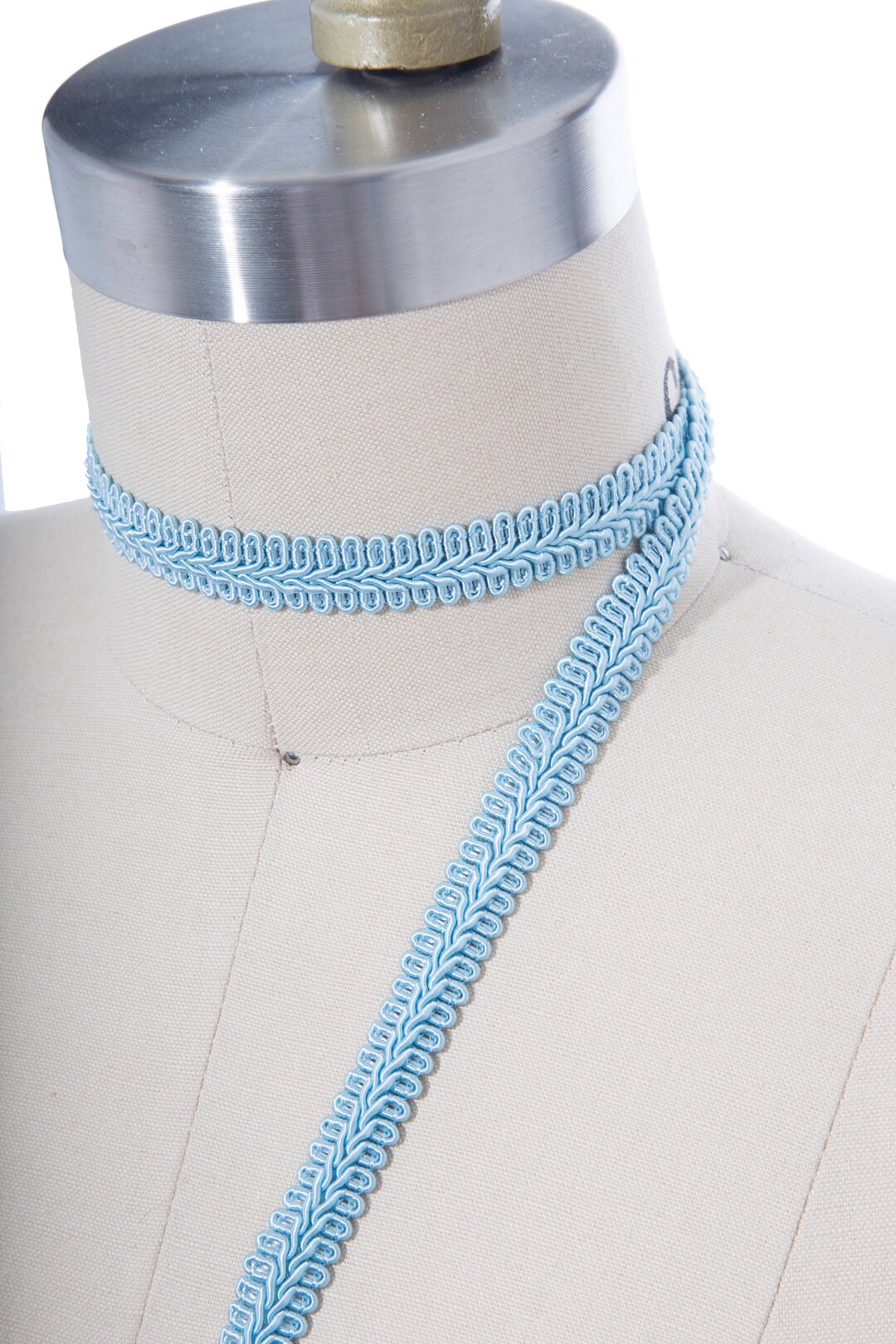 2 Yards Baby Blue Furniture Gimp/ 1/2" Gimp Adds Elegance & Charm to ...