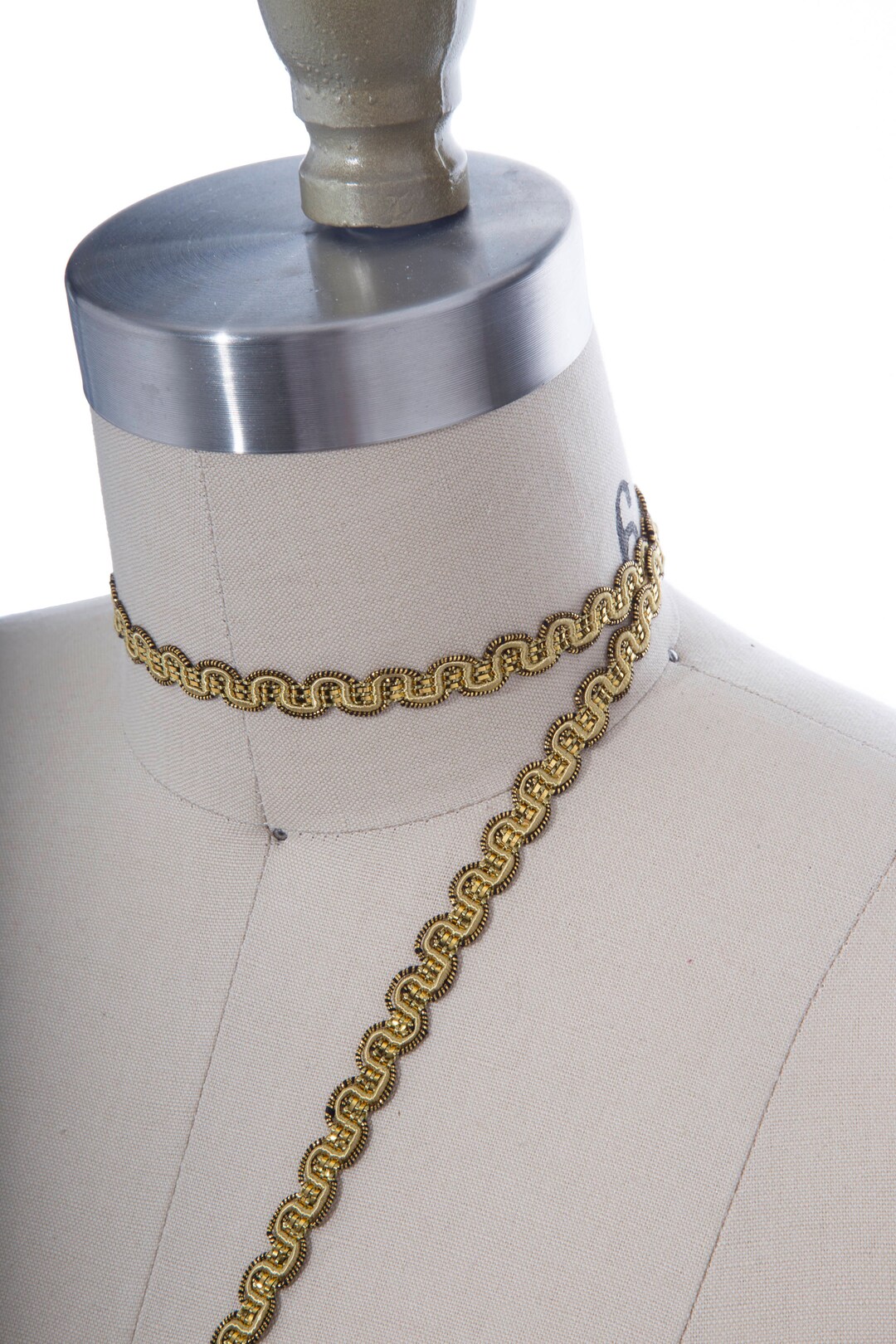 Yellow Furniture Trim 2 Yards Blondini Yellow Gold Gimp Trim Scrolled ...