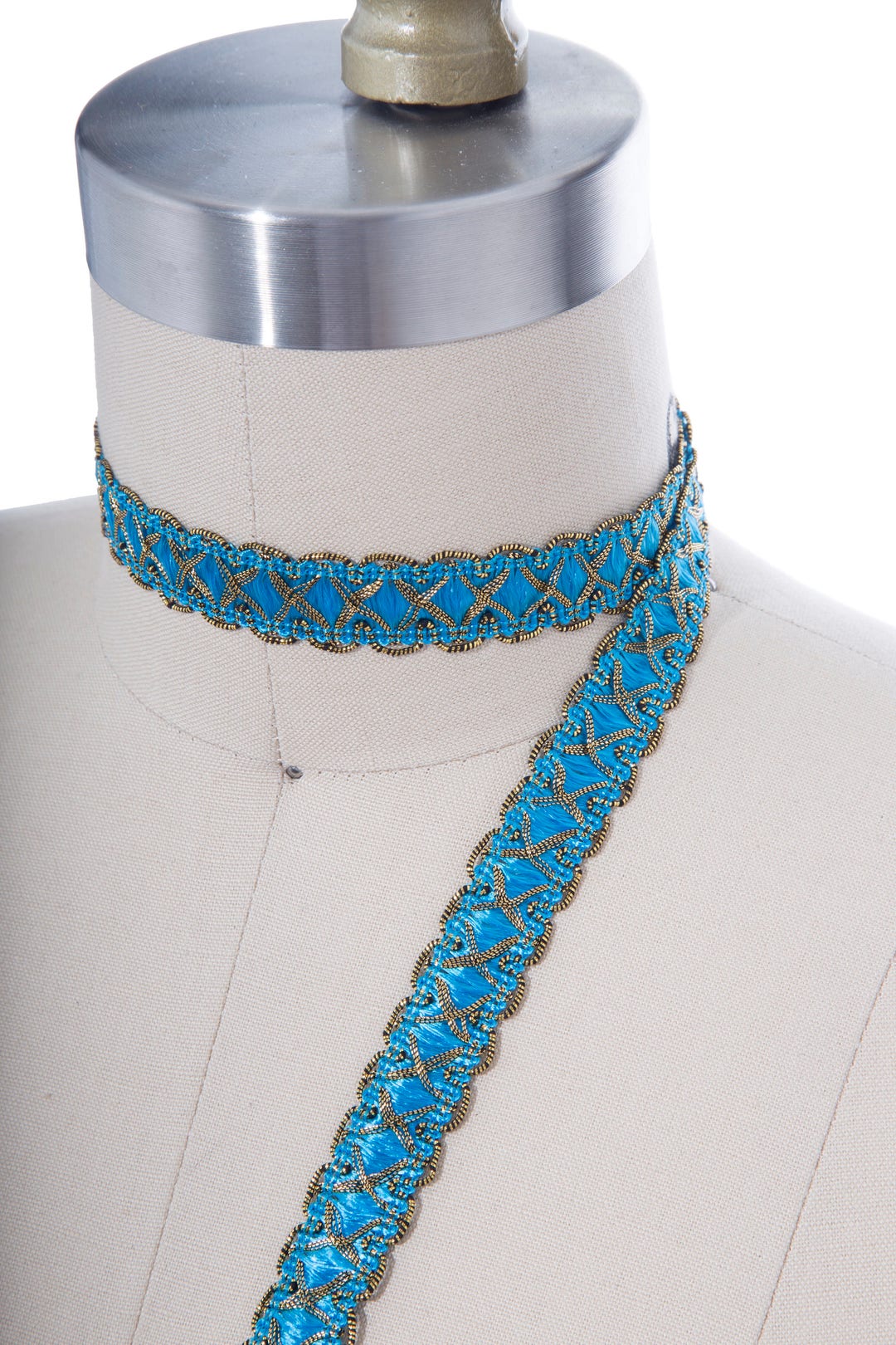 Turquoise Gimp Trim 2 YARDS Lively Turquoise Blue Teal Trim Furniture ...