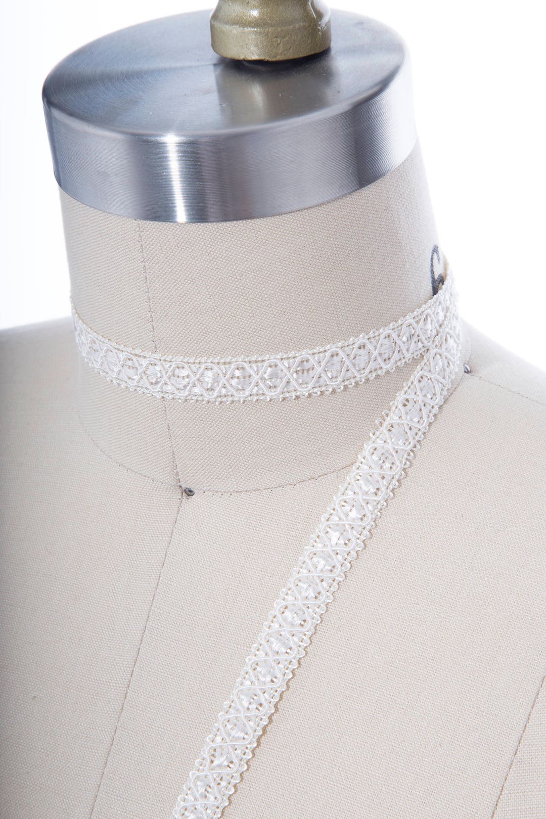 Ivory Gimp Trim Ivory Trim Ivory Rayon Gimp Trim / Ribbon Effect Gimp ...