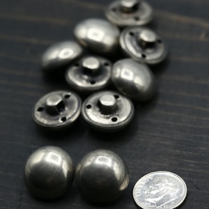 4pcs Gunmetal Buttons Hallow Gunmetal Semi Sphere Metal Gunmetal Button ...