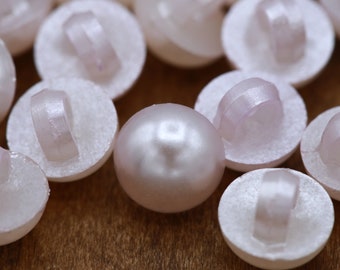 Pink Pearl Button - Etsy