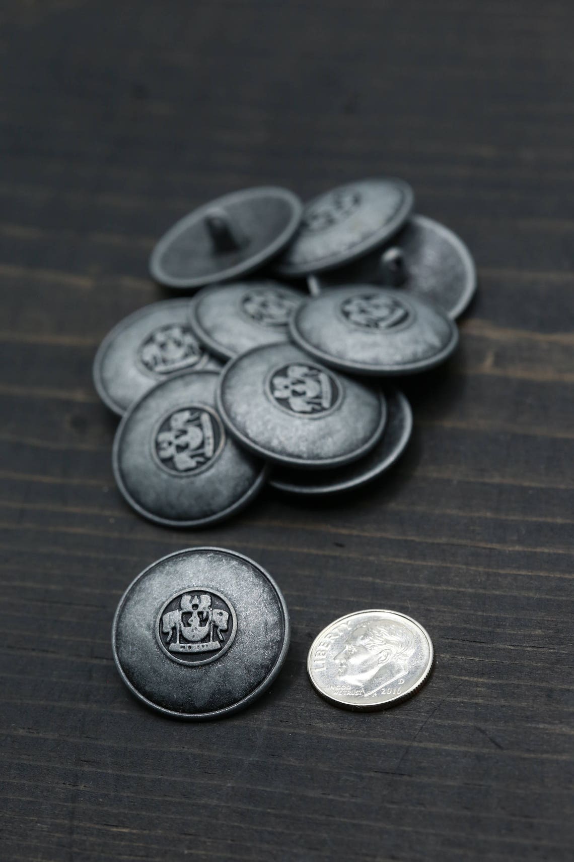 Gunmetal Jacket Button/ Gunmetal Button/ Shank Button 25 Mm 1 | Etsy