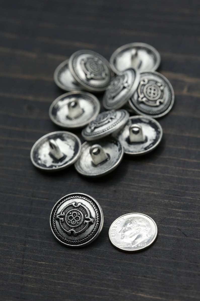 Silver Shank Button: Metal Unity Forever Design (20mm) - Etsy