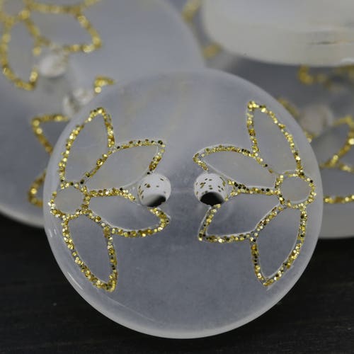 Clear Plastic Button 1 Dozen/ Frosted Button/ Two Hole Button/ - Etsy