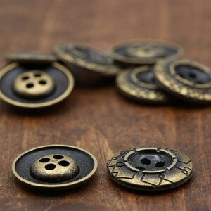 Bronze Blazer Button 4pcs Enter the Matrix Bronze Metal Button. Four ...