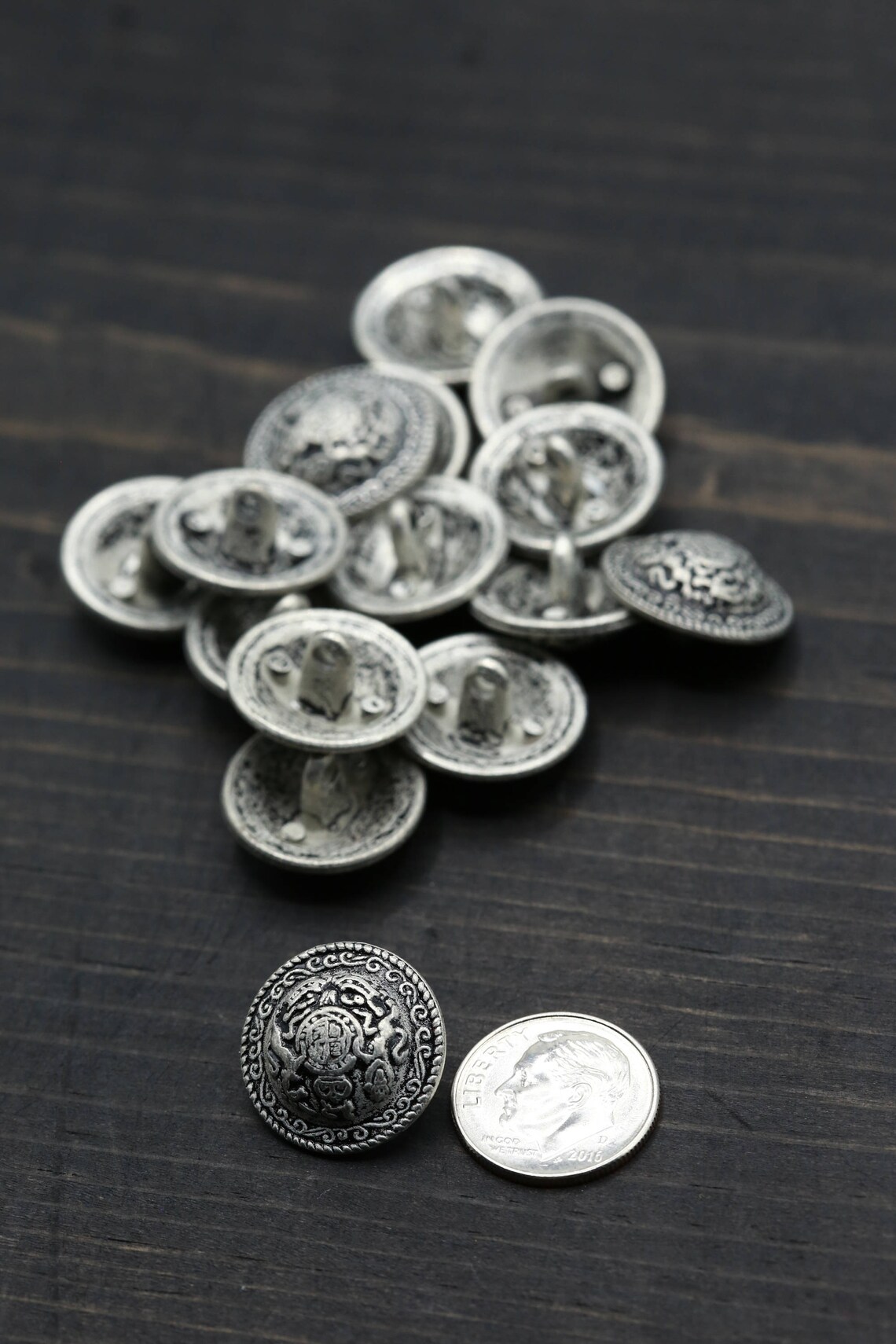 Silver Metal Buttons/ Small Shank Button/ Button for Jewelry/ - Etsy