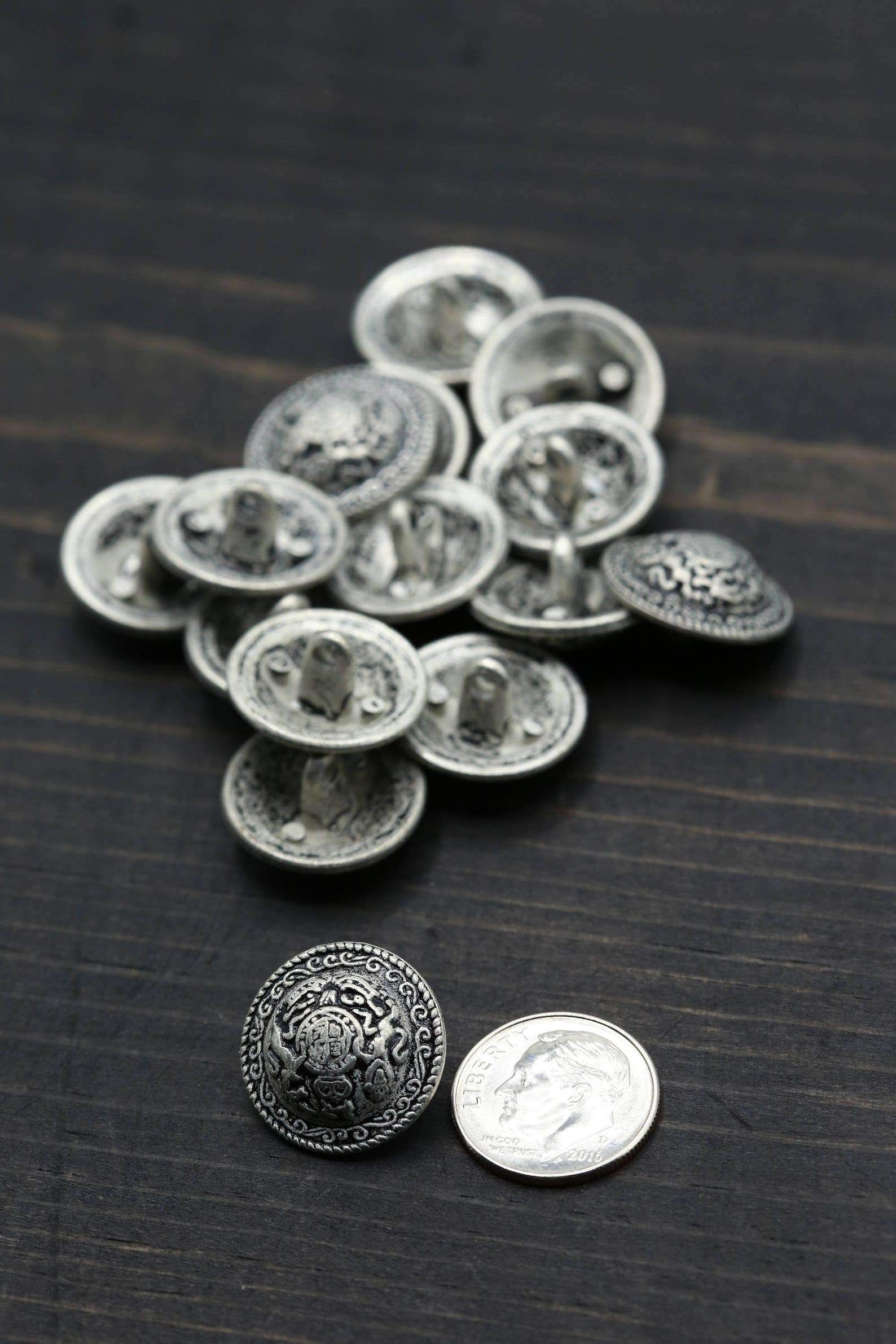 Silver Metal Buttons/ Small Shank Button/ Button for Jewelry/ - Etsy