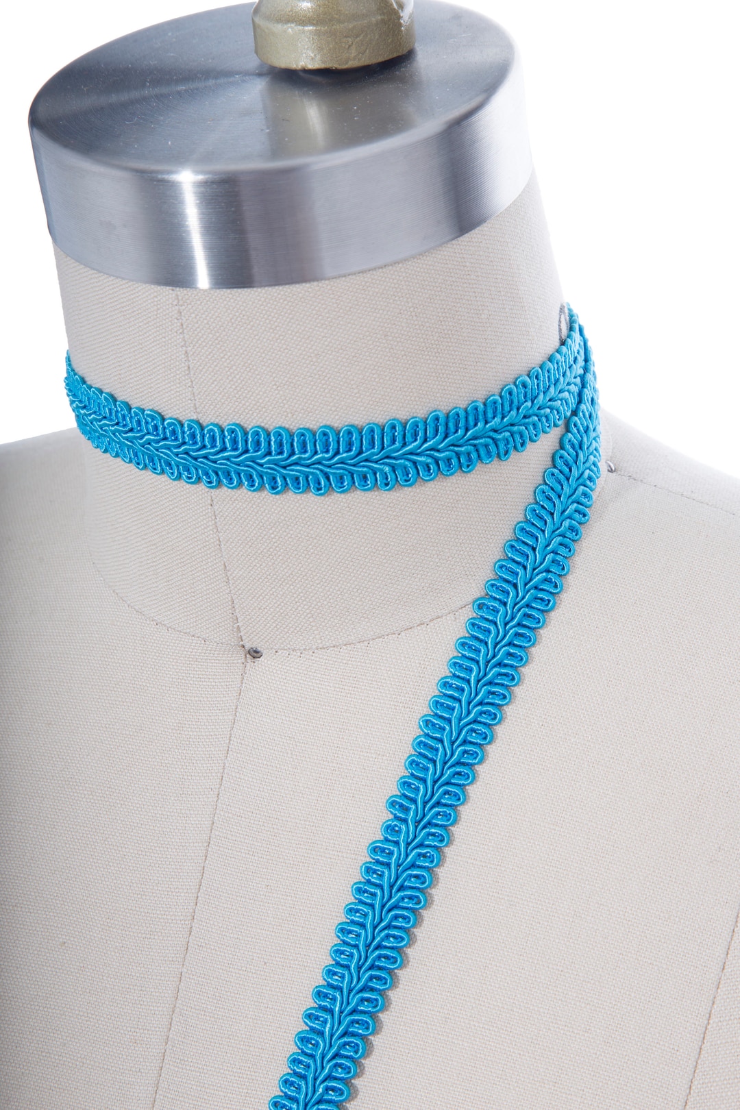 Blue Gimp Trim 2 Yards Middle Sky Blue Furniture Gimp/ Rounded - Etsy ...