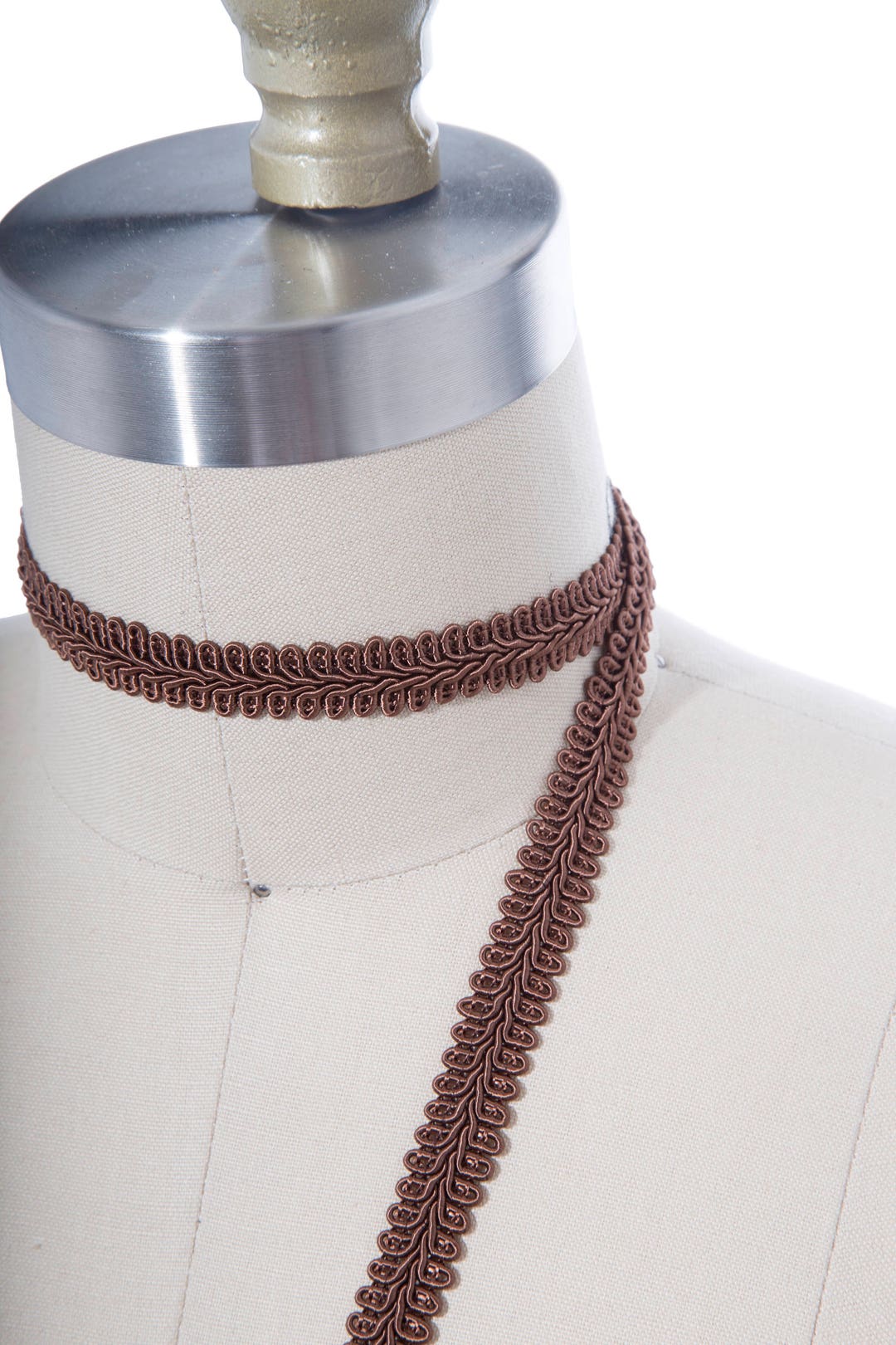 Brown Gimp Trim 2 Yards Tawny Brown Gimp Trim/ Brown French Gimp Trim ...