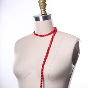 Red Satin Rope Trim. Red Silky Rope Tape/ Satin Rope Tape/ Red Satin ...