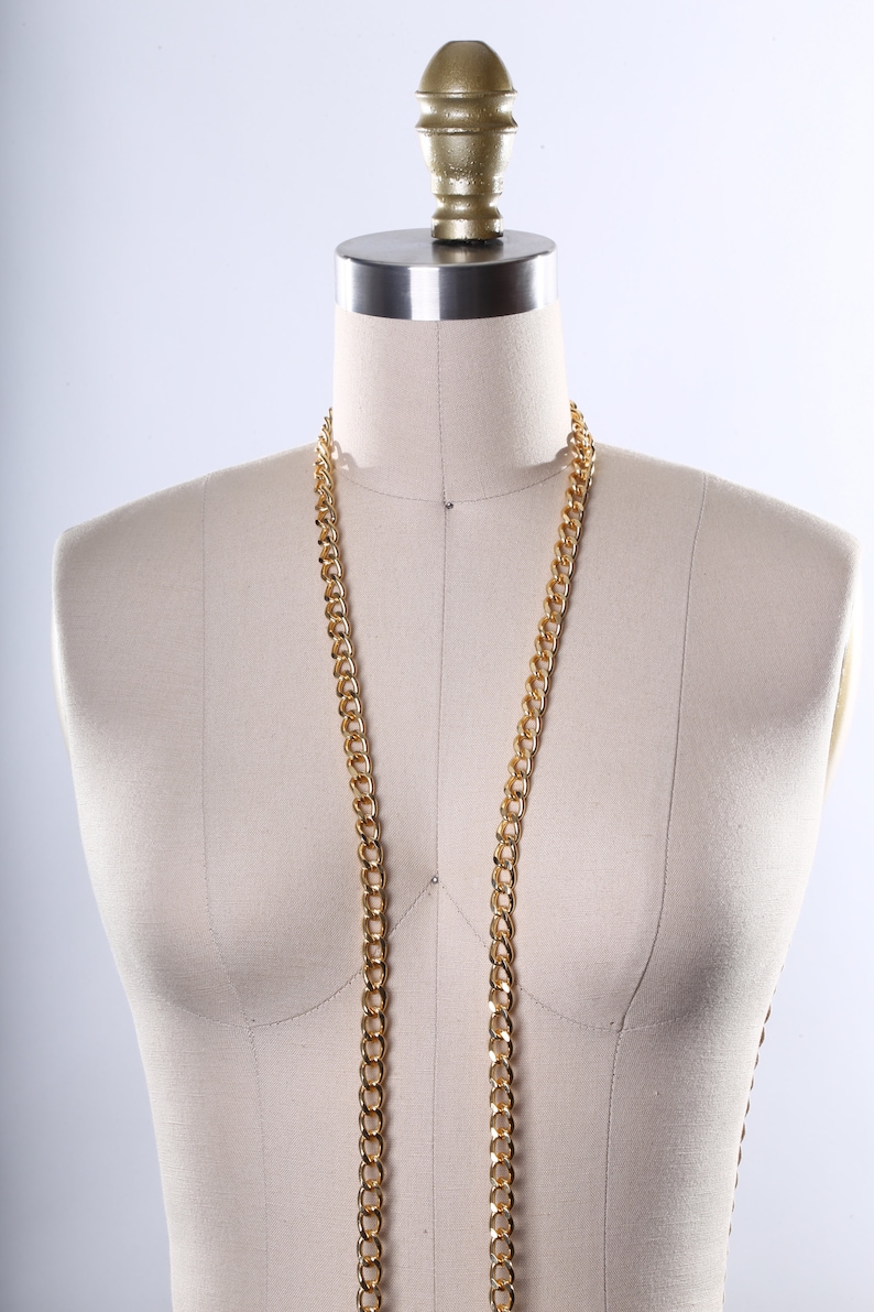 Gold Metal Chain 12mm Heavy Duty Fashion Chain Sold in Yardage - Etsy