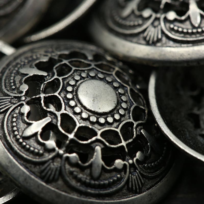 Gunmetal 25mm Buttons - Etsy