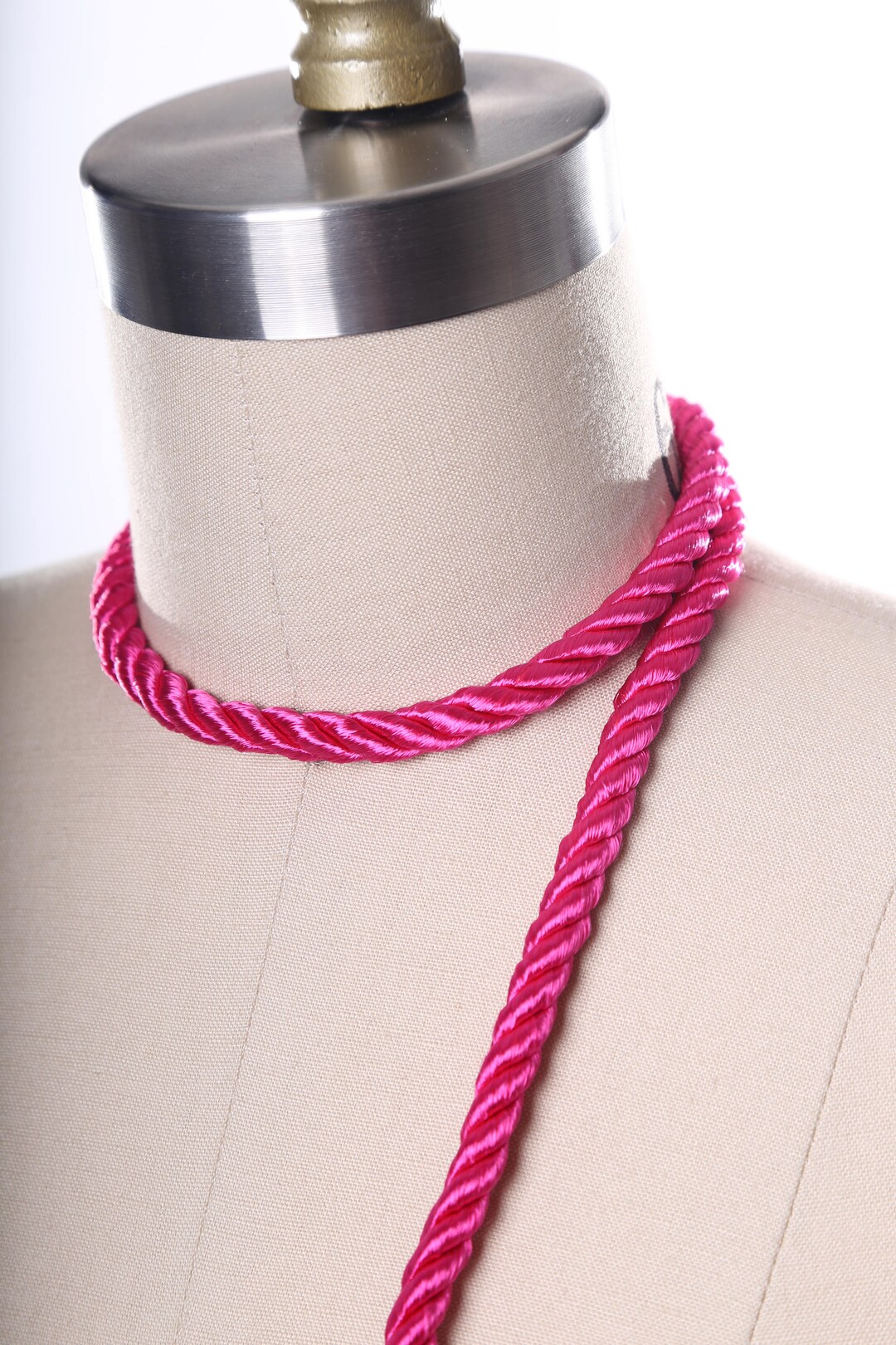 Magenta Satin Rope Trim. Hot Pink Silky Rope Tape/ Satin Rope Tape ...