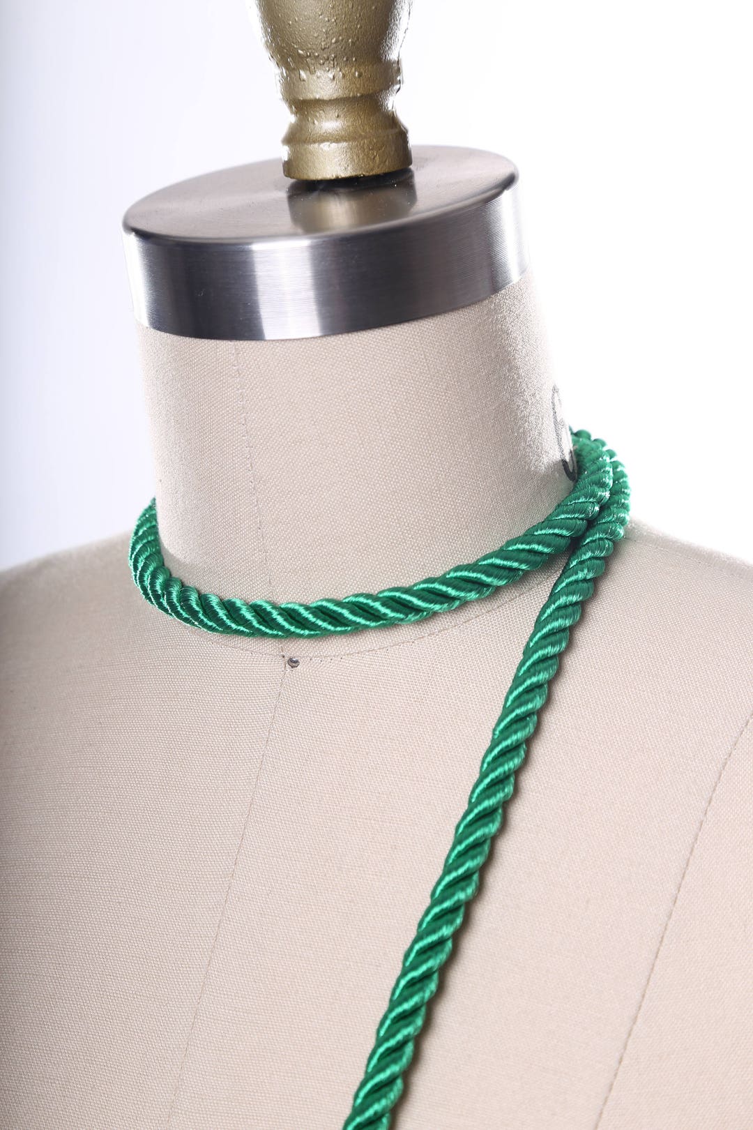 Christmas Green Satin Rope Trim. Green Silky Rope Tape/ Satin Rope Tape ...