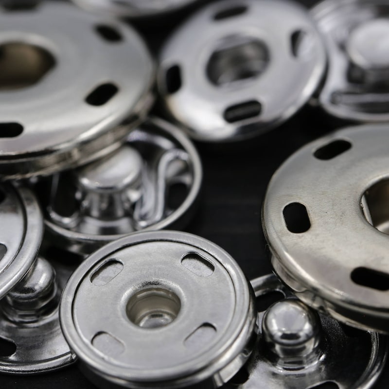 Black Metal Snap Buttons - Etsy