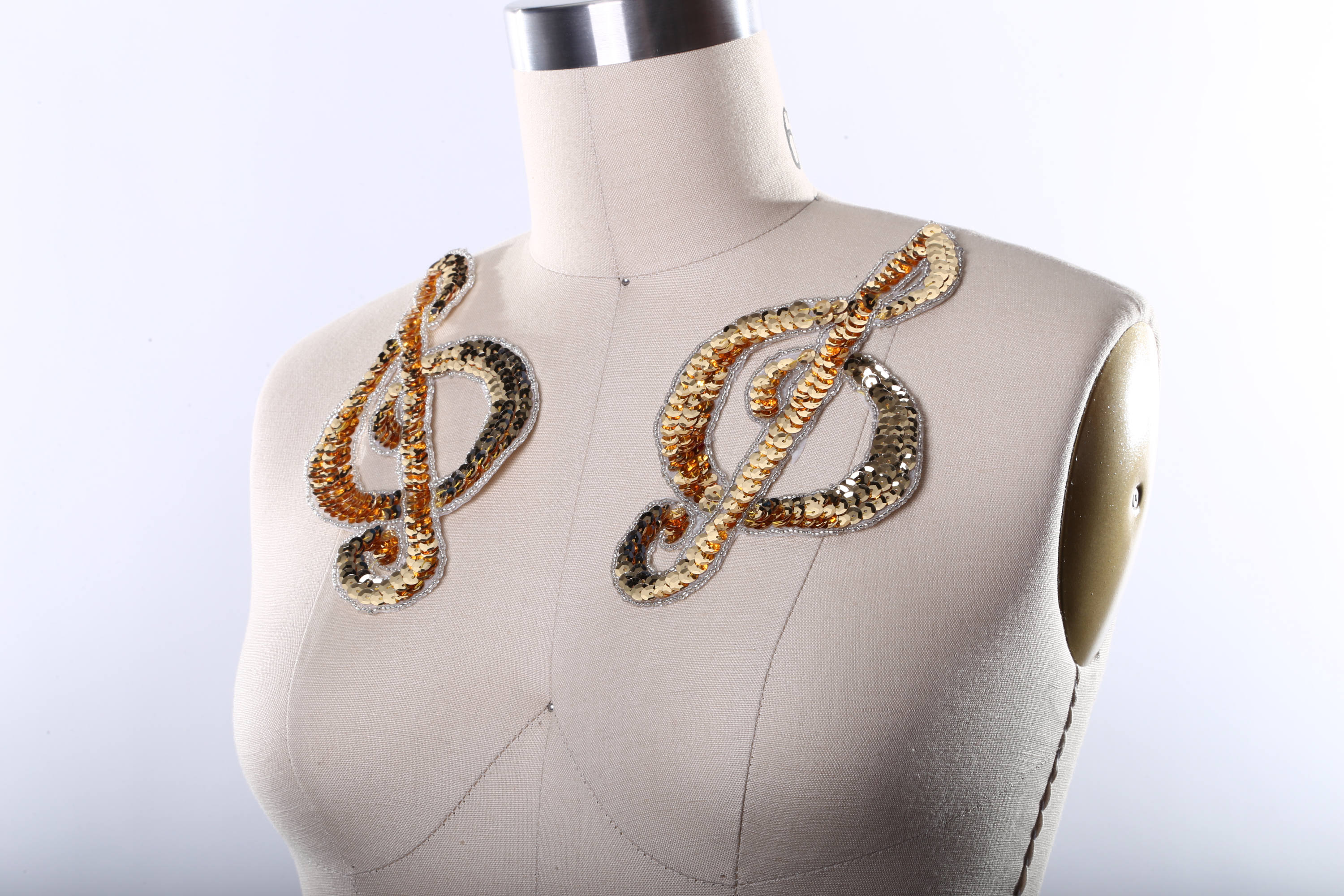 Oversized Gold Sequined Music Note Patch 7.25 X 4 - Etsy