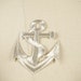 Silver Anchor Patch / Iron on Anchor Patch / Nautical Patch / - Etsy