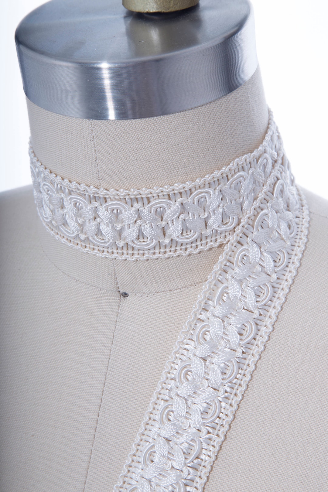 Ivory Gimp Trim/ 1.25" White Gimp Trim Satin Gimp for Upholstery ...