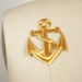 Silver Anchor Patch / Iron on Anchor Patch / Nautical Patch / - Etsy