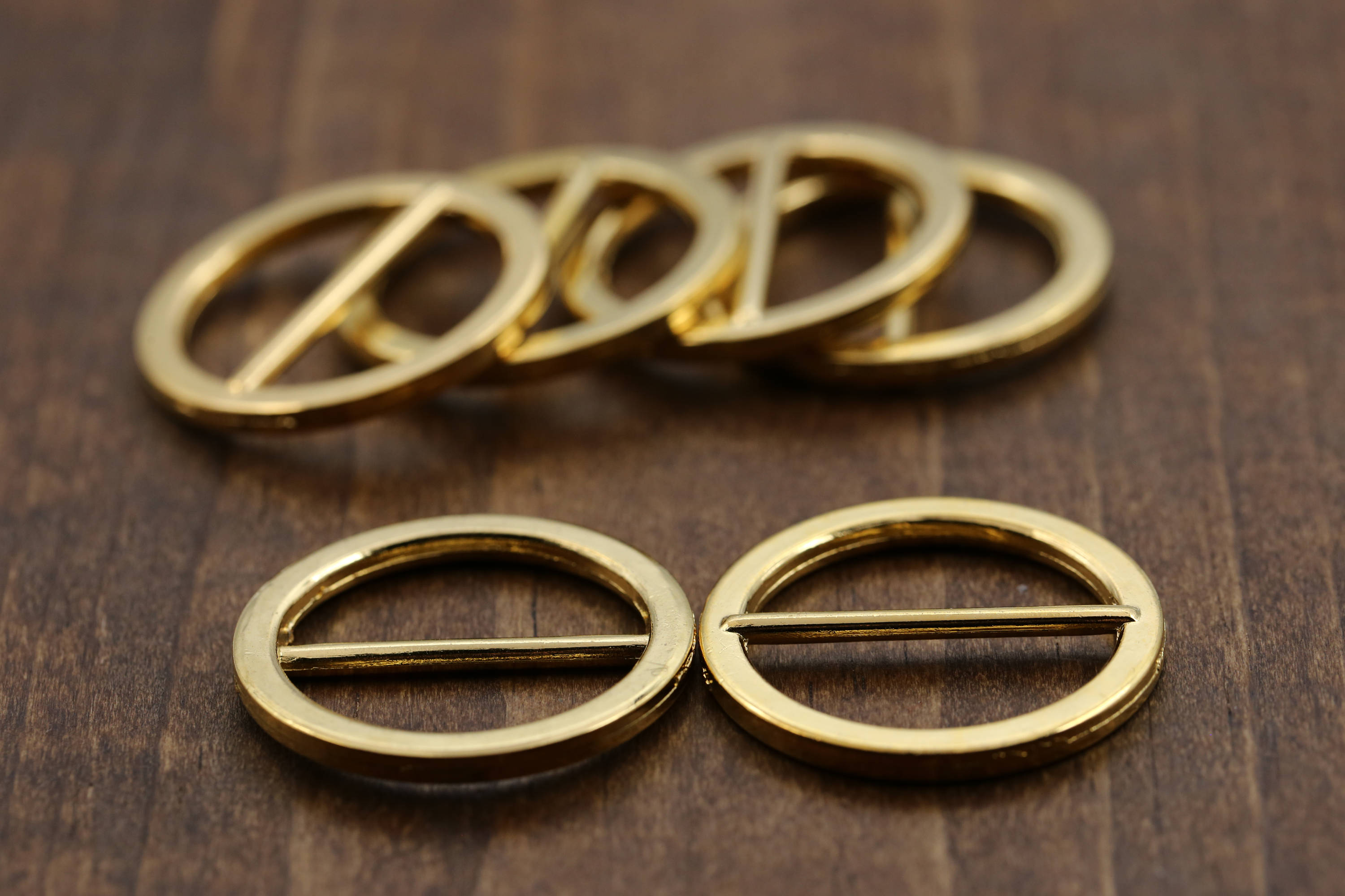 Gold Slider Buckle With Bar in Center. 2pcs Small Gold Buckle - Etsy