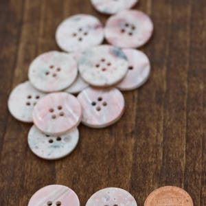 Faux Shell Button 1 Dozen Plastic Button/ Mermaid Shell/ 34L 21mm 7/8 ...