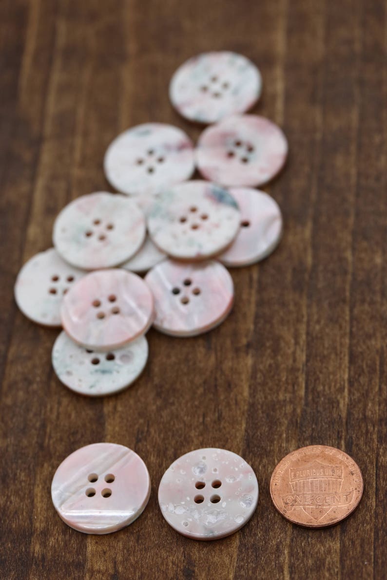 Faux Shell Button 1 Dozen Plastic Button/ Mermaid Shell/ 34L - Etsy