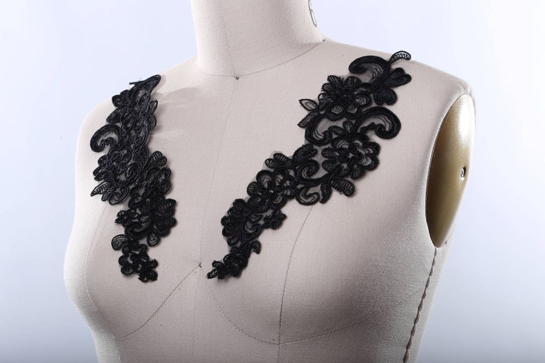 64 Pairs Large Black Appliques - Etsy