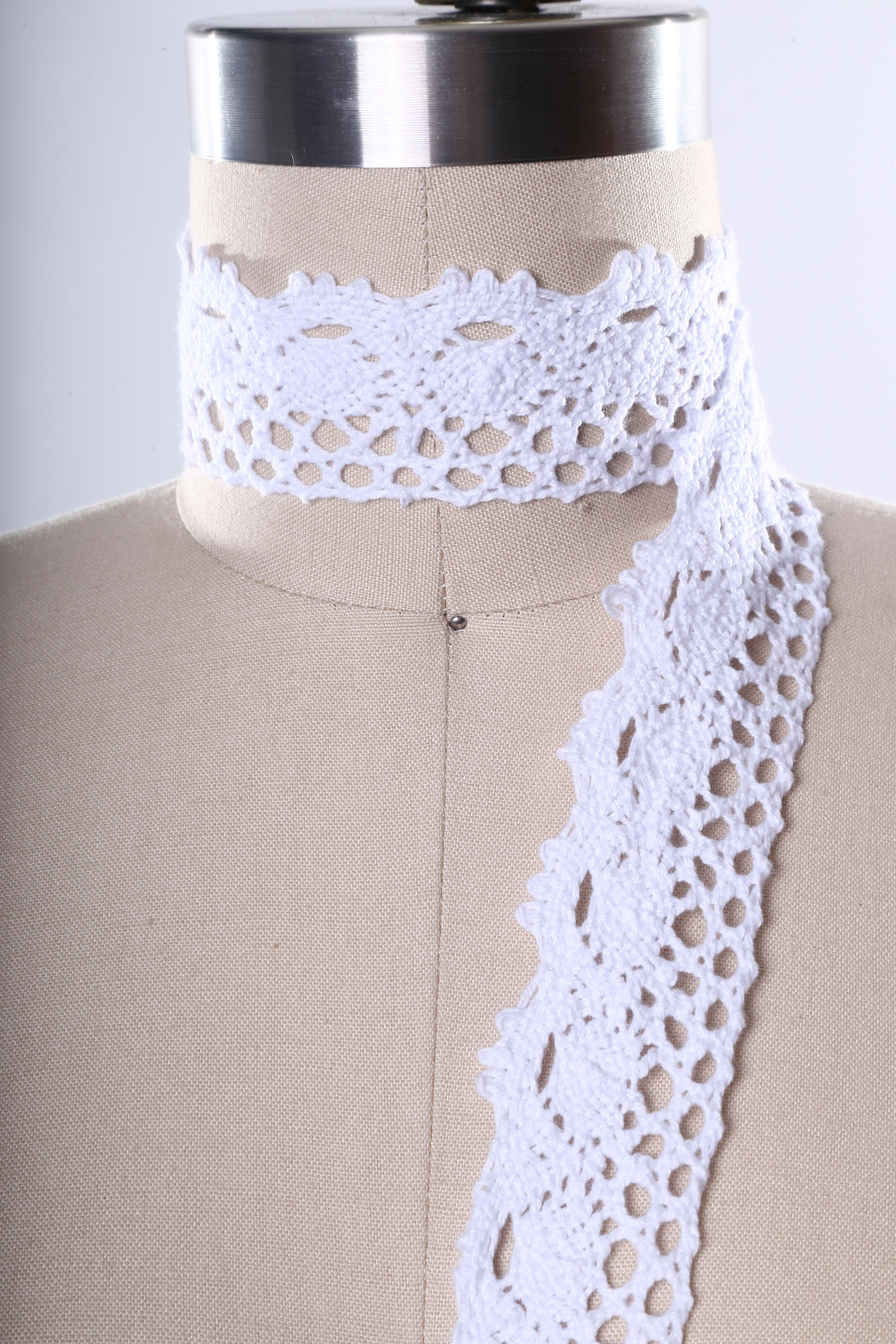 2 Yards White Crotched Lace Trim/ White Cotton Lace Trim/ - Etsy