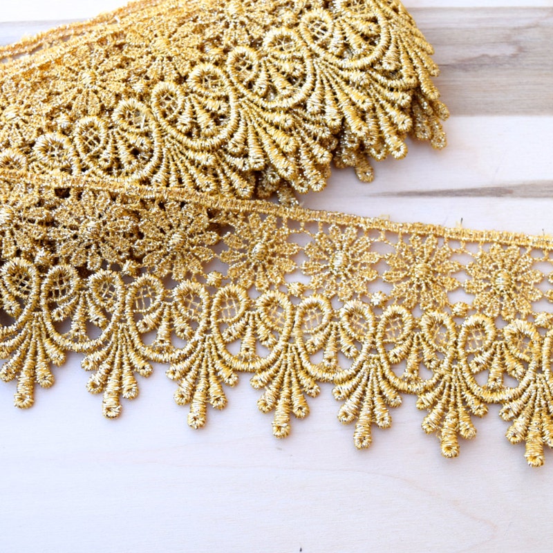 Gold Fabric Trim - Etsy