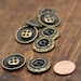 Bronze Blazer Button 4pcs Enter the Matrix Bronze Metal Button. Four ...